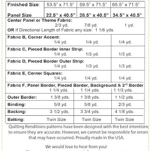 Cubbies-quilt Pattern-quilting Renditions-panel Quilt Pattern - Etsy