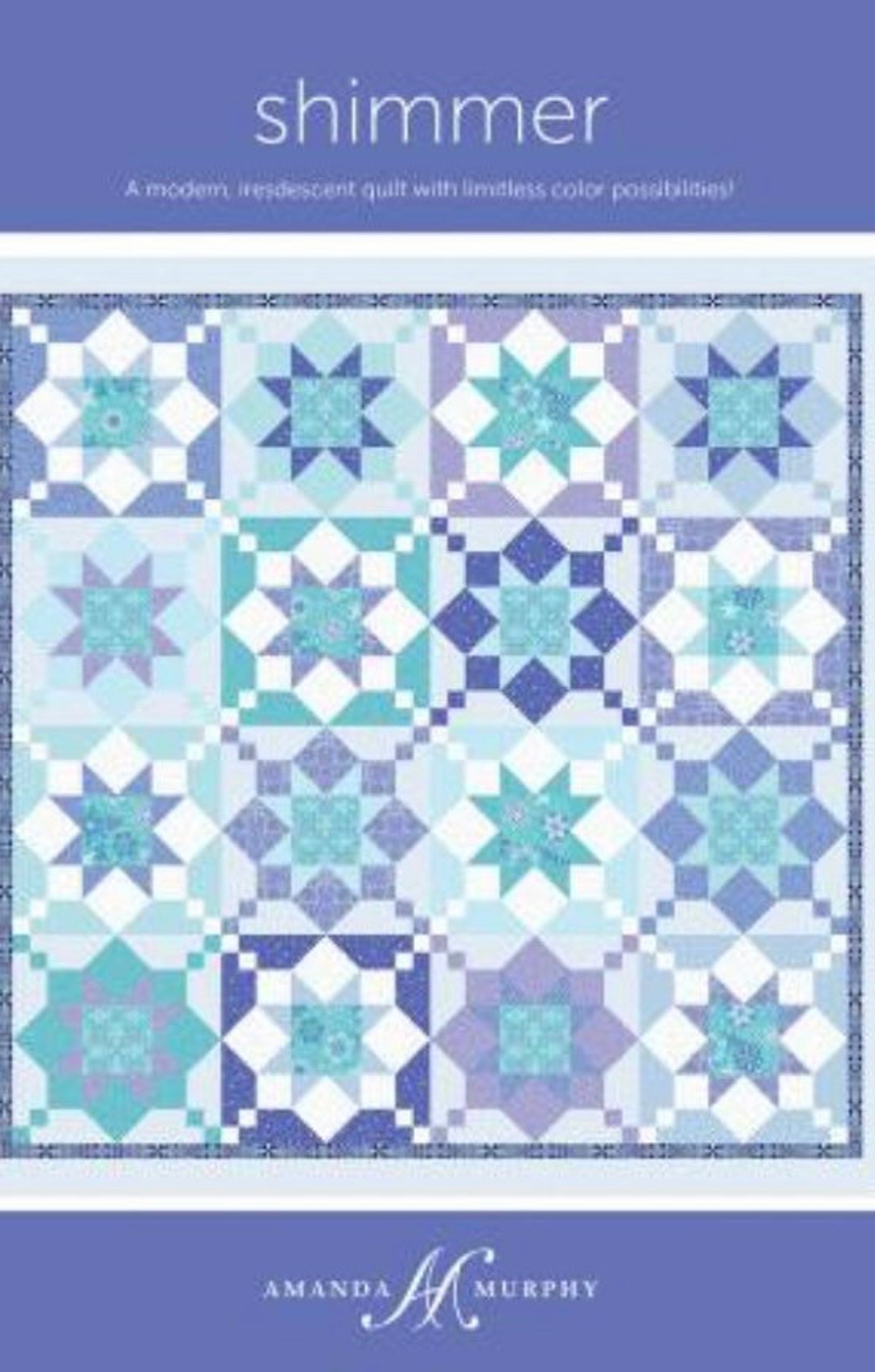 Shimmer Quilt Pattern-amanda Murphy Designs Quilt - Etsy