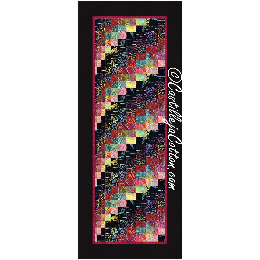 Rainbow Bargello Starstruck Table Runner Quilt Pattern PDF Quilt Pattern-diane Mcgregor ...