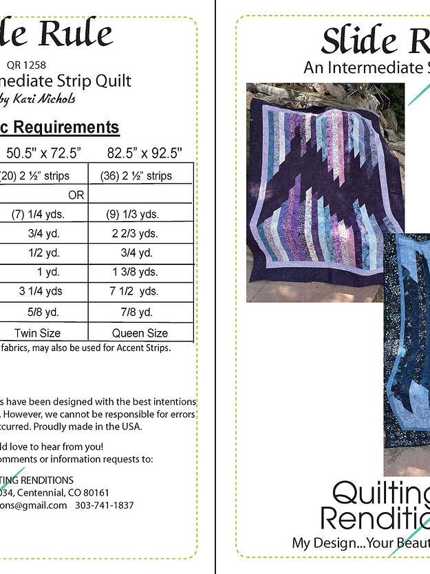 Slide Rule PDF Quilt Pattern- Pieced Quilt Pattern by Kari Nichols for ...