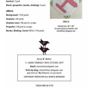 Touch and Go-airplanes Quilt Pattern-laugh Yourself Into - Etsy