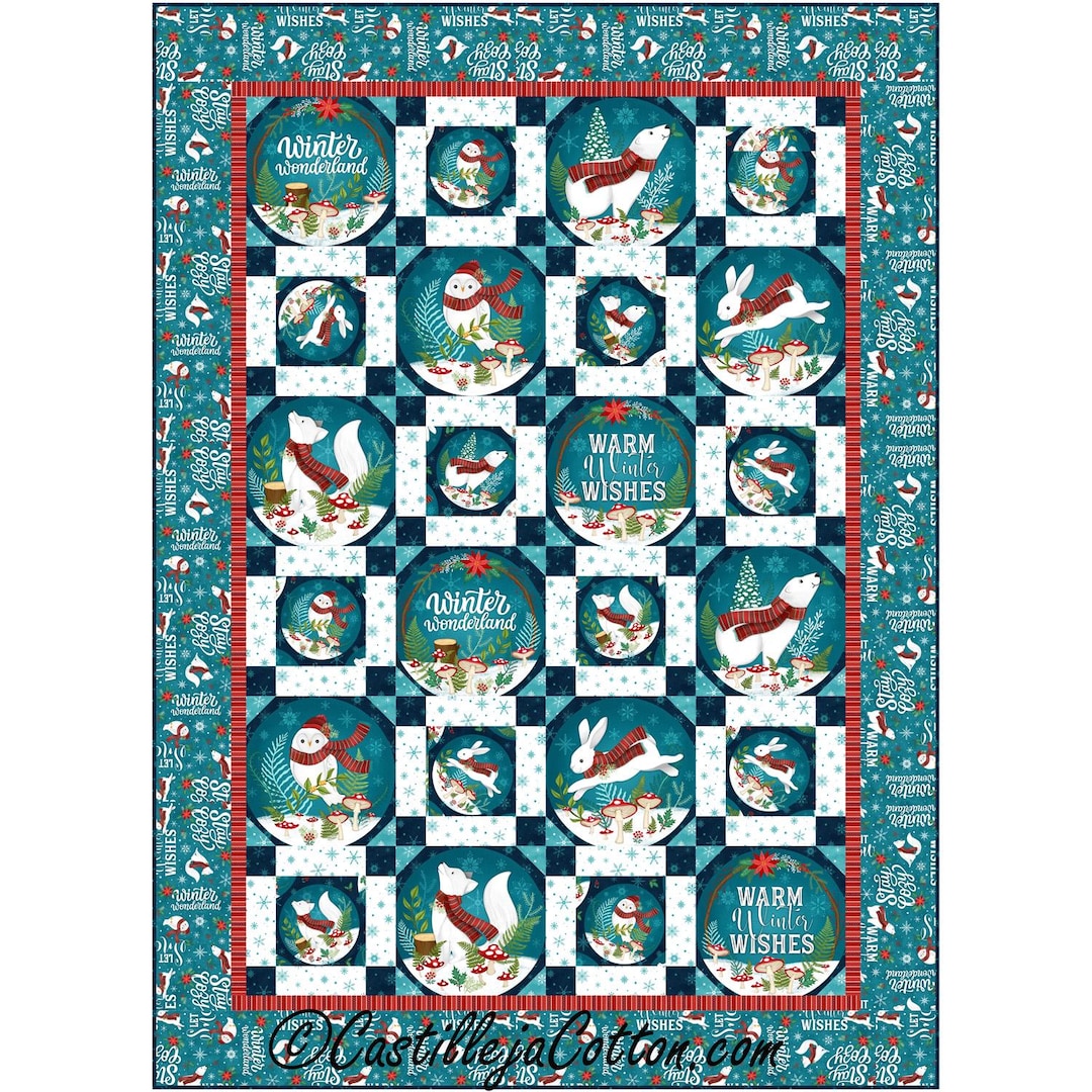 Winter Wishes Panel Quilt Pattern PDF Quilt Pattern-diane Mcgregor ...