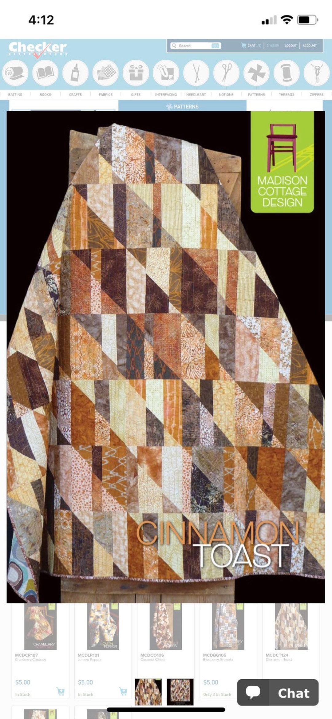 CINNAMON TOAST *A Layer Cake Quilt Pattern* Kenna Ogg* Madison Cottage ...