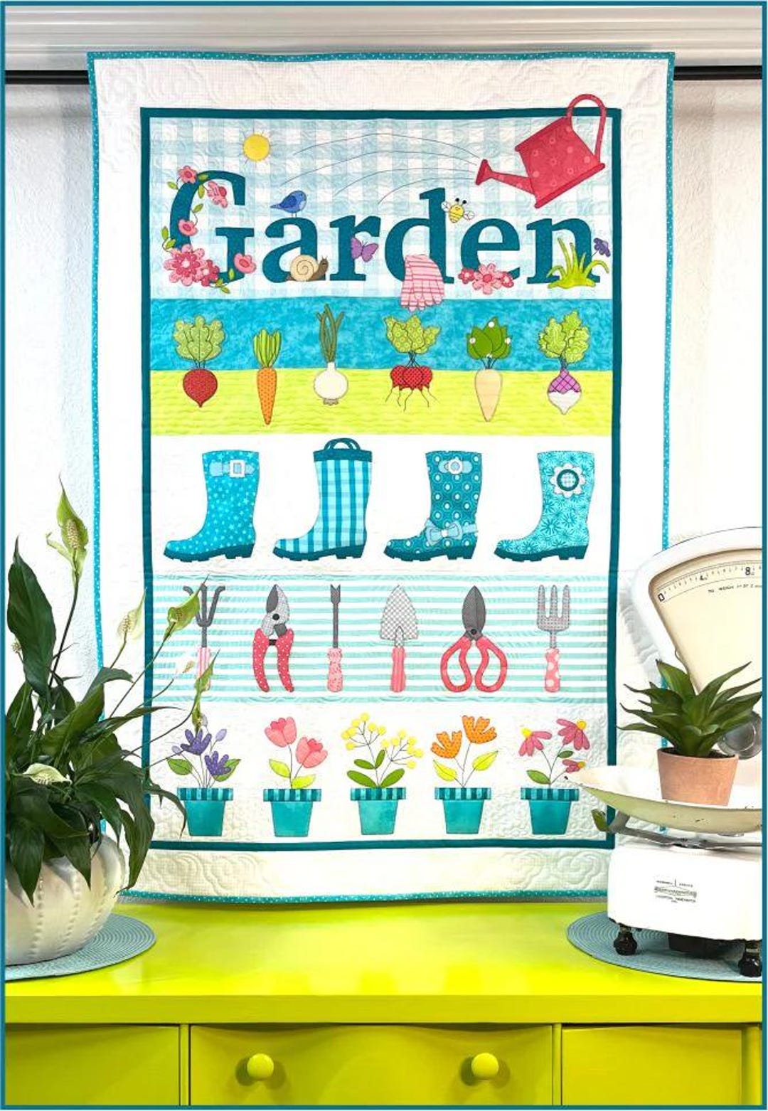 Garden Applique Quilt Pattern: Amy Bradley Design (PDF Pattern) - Etsy