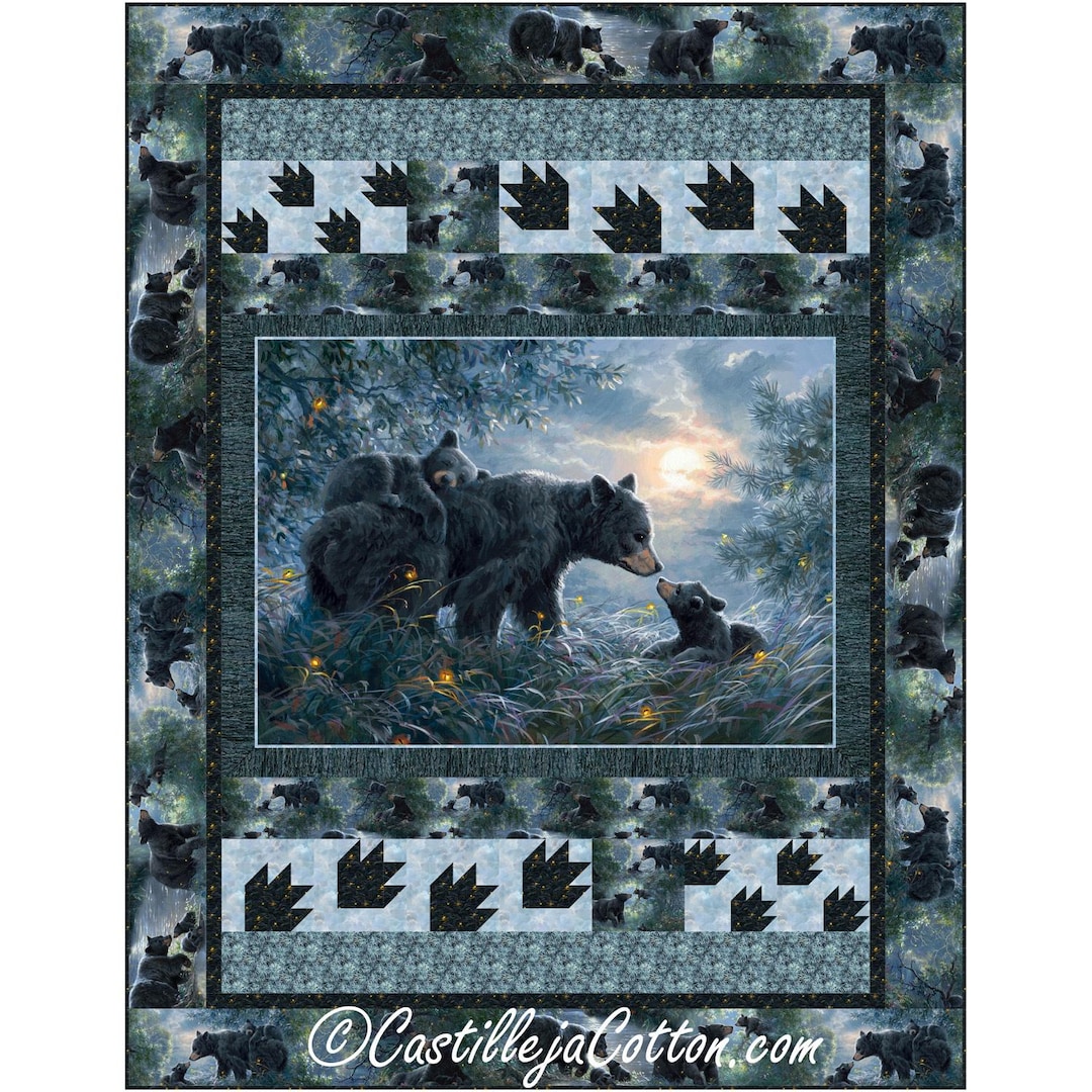 Moonlight Bears PDF Quilt Pattern-diane Mcgregor-castilleja Cotton ...