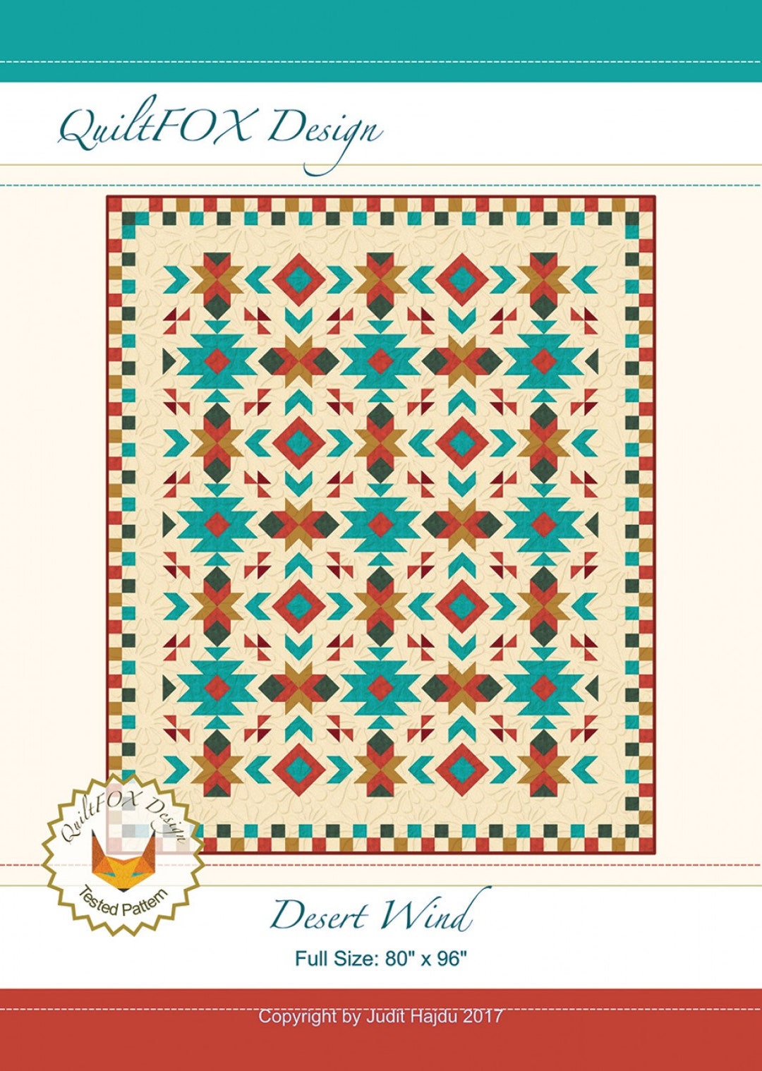 DESERT Wind-quilt Pattern-quiltfox-judit Hajdu Quilt Pattern - Etsy