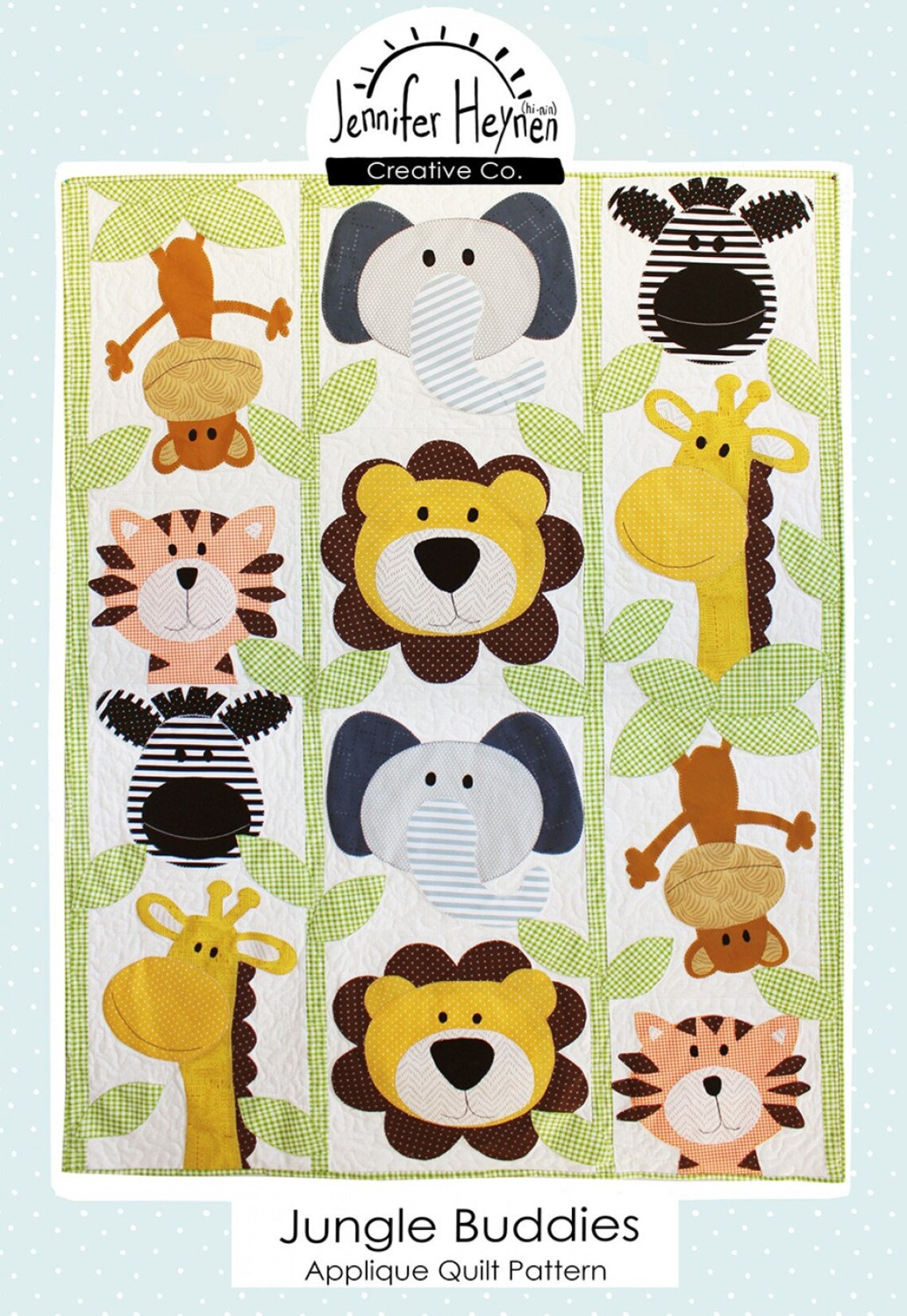 Jungle Buddies-applique Quilt Pattern-jennifer Heyden-jennifer Jangles ...