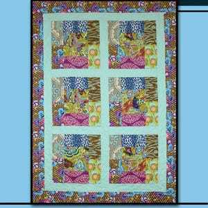 Folklore Quilt Pattern – PDF Download – Fat Quarter Friendly Lap Quilt ...