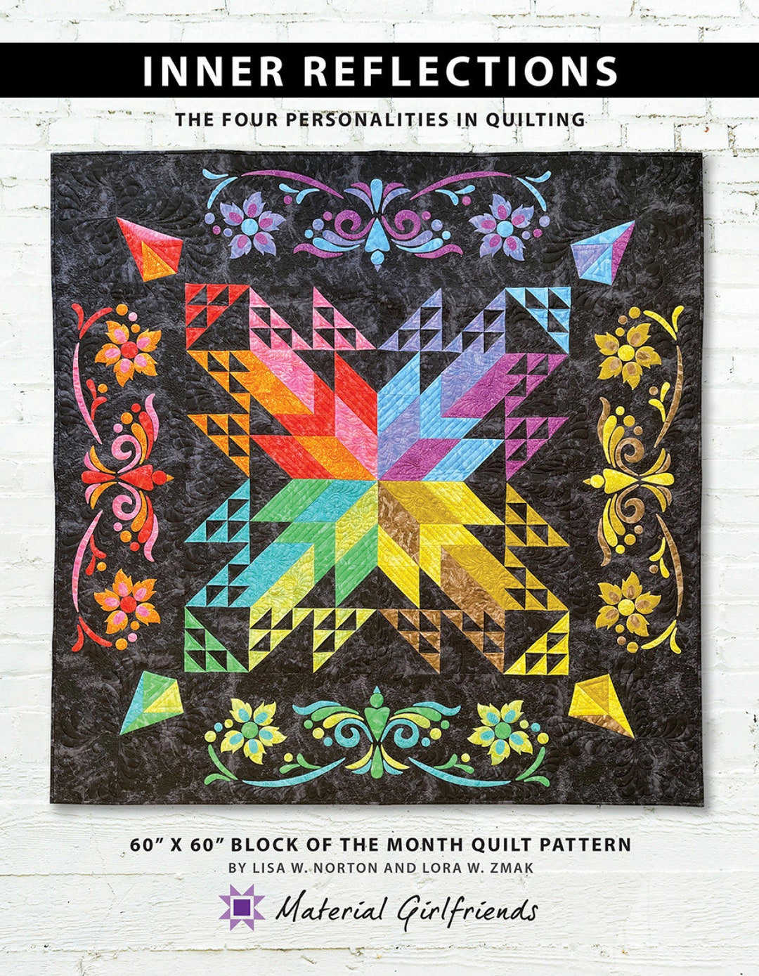 Inner Reflections Quilt Pattern by Material Girlfriends the Four Personalities in Quilting - Etsy