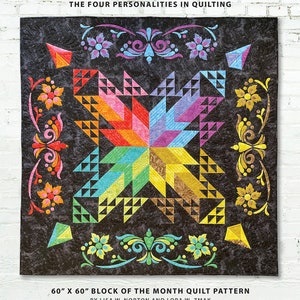 Inner Reflections Quilt Pattern by Material Girlfriends the Four Personalities in Quilting - Etsy