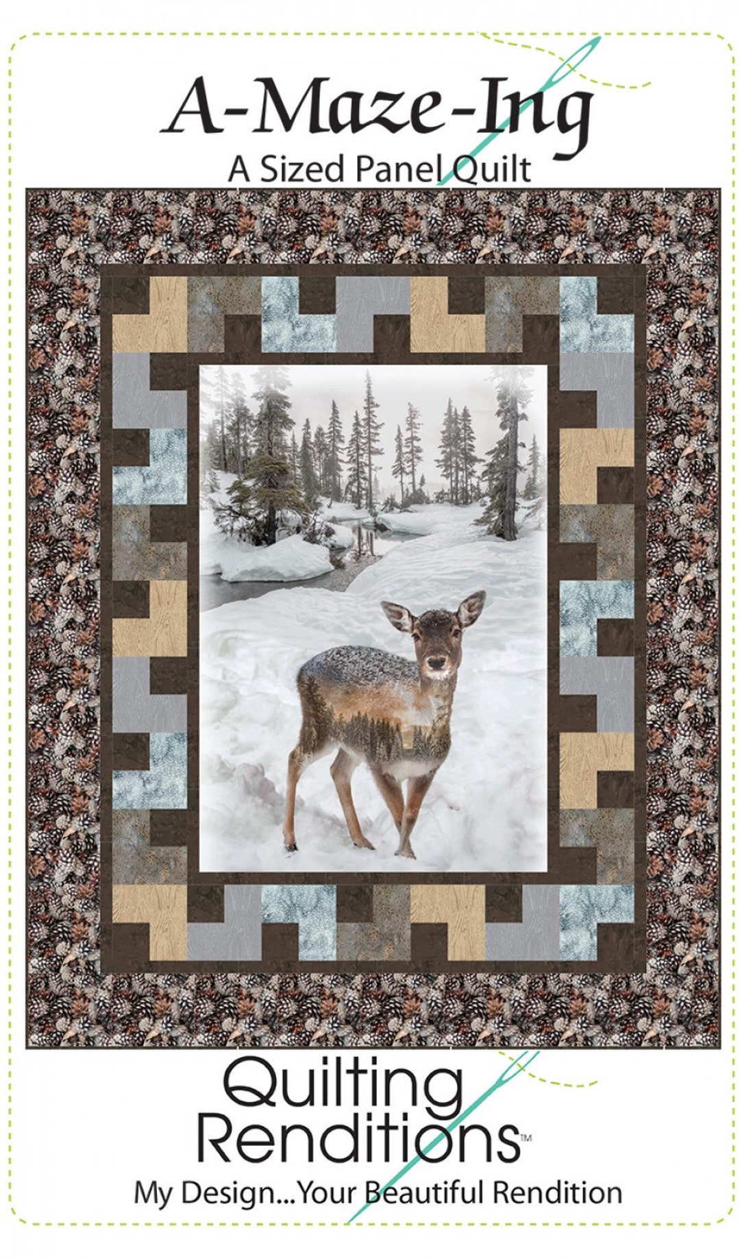 A-maze-ing Quilt Pattern-quilting Renditions-panel Quilt Pattern - Etsy