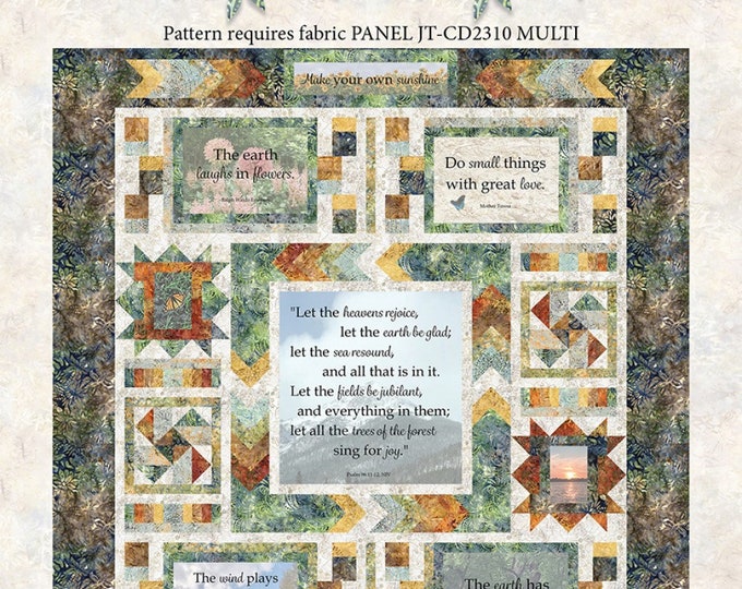 Natures Symphony -quilt Pattern-wing and a Prayer Design-panel Quilt ...
