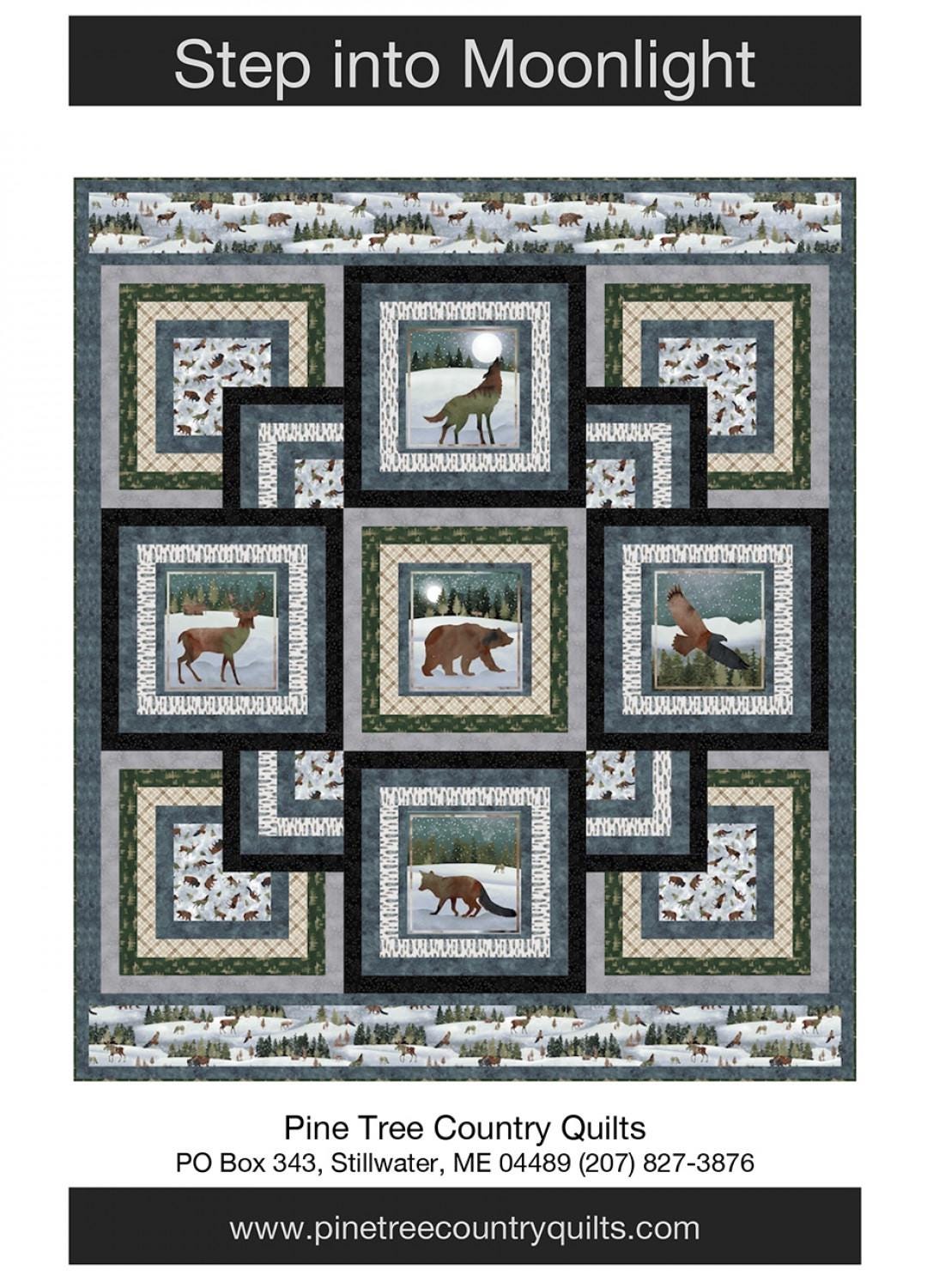 Step Into Moonlight Quilt Pattern PDF Quilt Pattern-pine Tree Country Quilts-sandy Boobar-sue ...