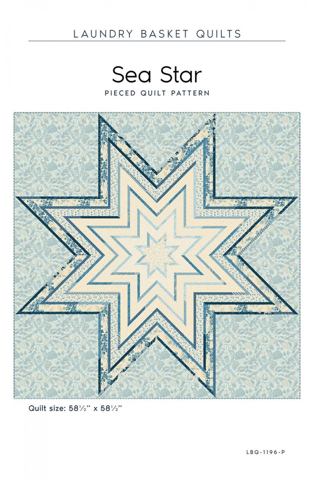 Sea Star A Pieced Quilt Pattern Edyta Sitar-laundry Basket Quilts - Etsy