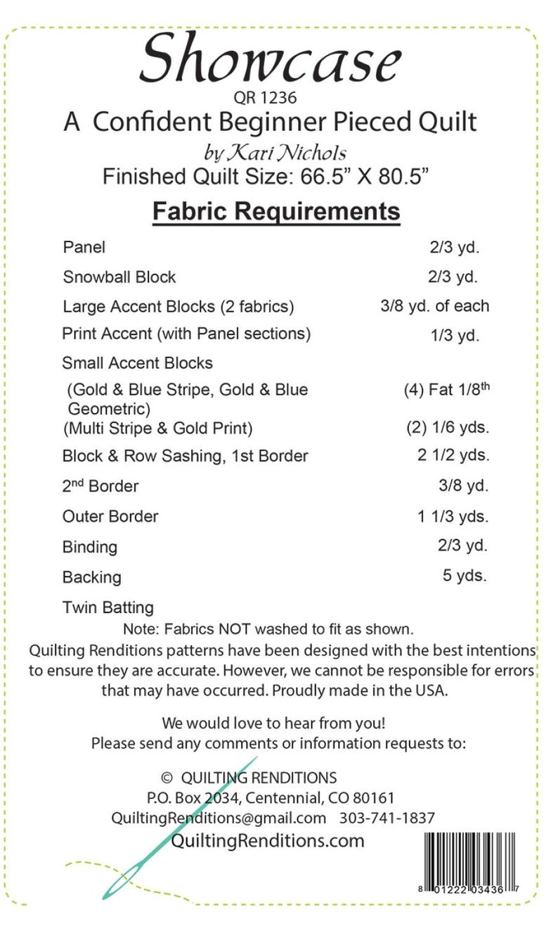 PDF Quilt Pattern-showcase Quilt Pattern-quilting Renditions- Instant ...