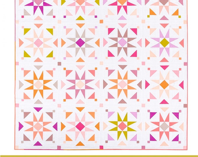 Mosaic Star Quilt Pattern-lo & Behold Stitchery Patterns-pieced Quilt ...