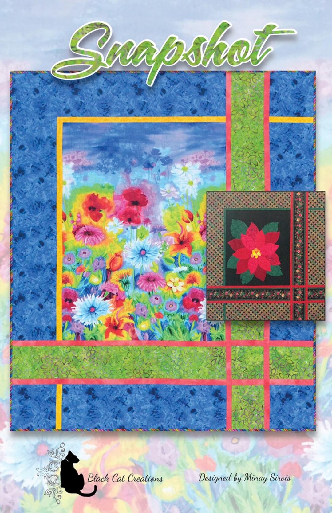 Snapshot Quilt Pattern PDF - Modern Pieced Panel Large Print Quilt ...