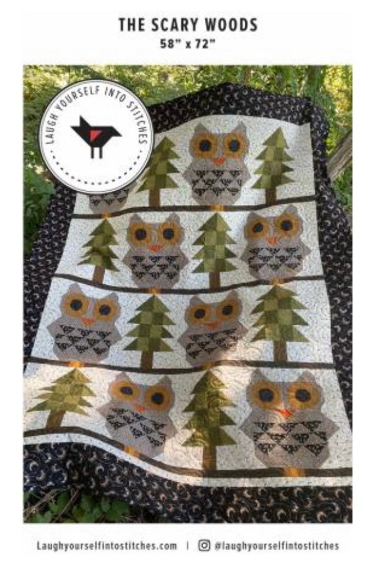 The Scary Woods-owls Quilt Pattern-laugh Yourself Into Stitches-karen Walker - Etsy