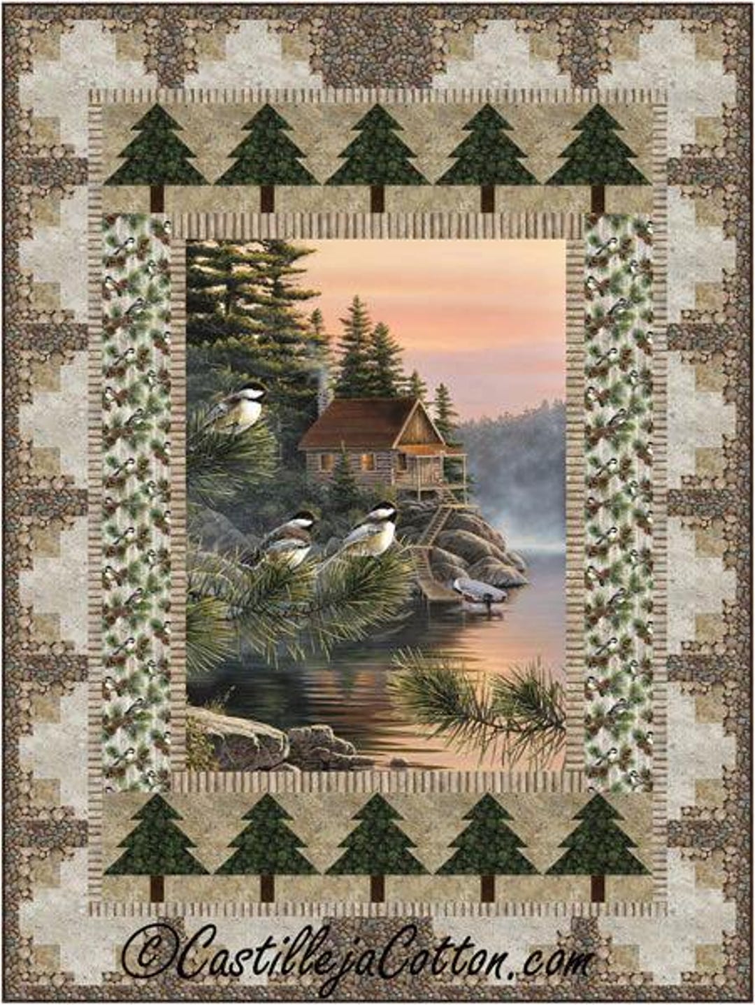 Cabin by the Lake Quilt Pattern PDF Quilt Pattern-diane Mcgregor ...