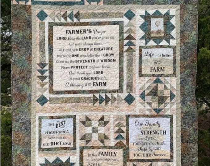 Farmers Prayer -quilt Pattern-wing and a Prayer Design-panel Quilt ...