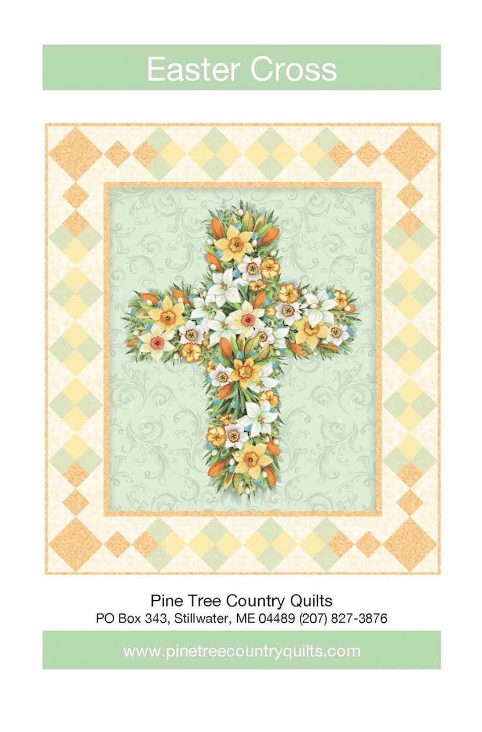 Easter Cross Quilt Pattern-pine Tree Country Quilts Sandy - Etsy