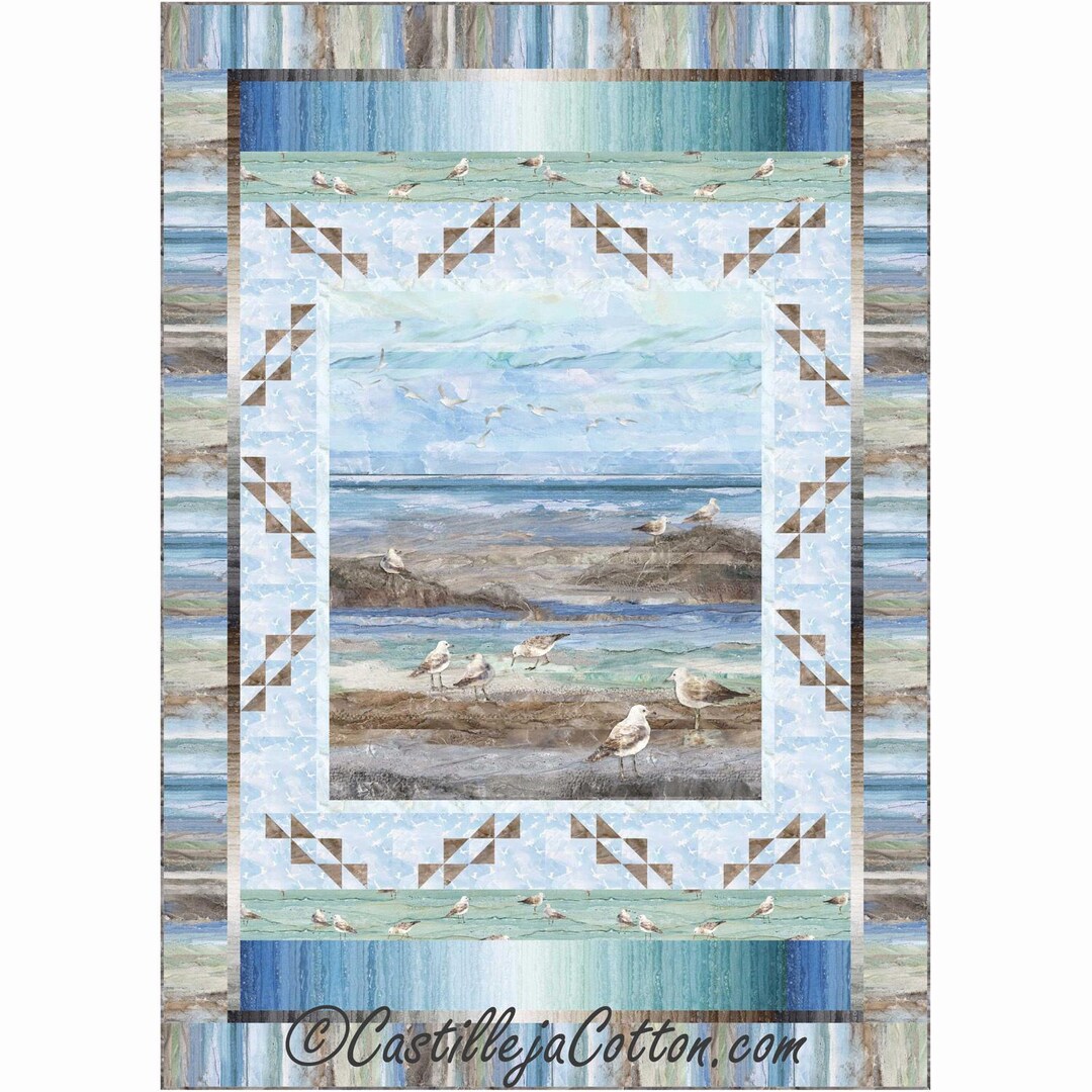 Ocean Sea Gulls Panel Quilt Pattern PDF Quilt Pattern-diane Mcgregor ...