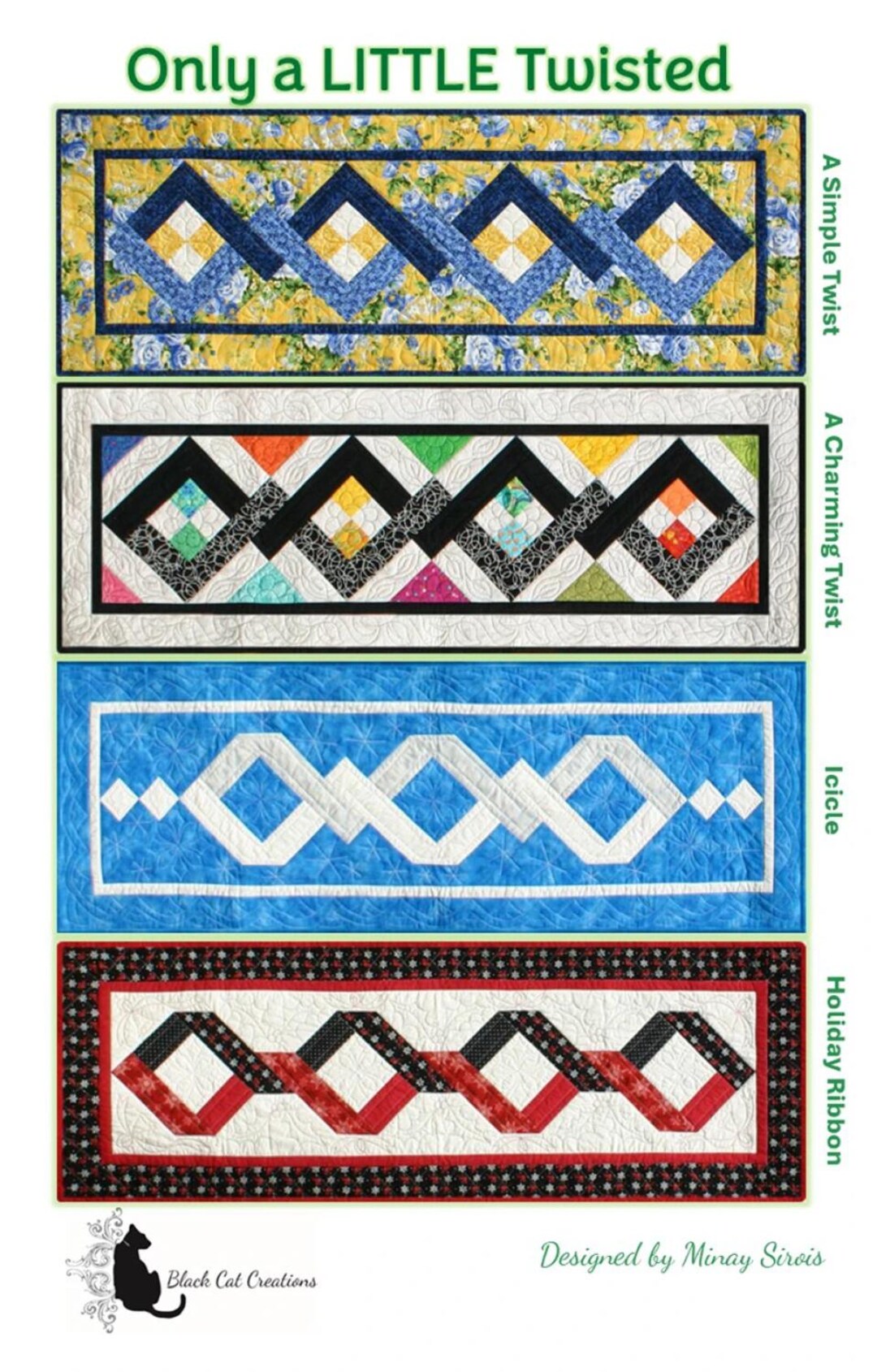 Only a Little Twisted Table Runner Pattern PDF Quilt Pattern-pieced ...
