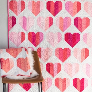 Infinite Hearts-quilt Pattern-quilty Love-emily Dennis - Etsy