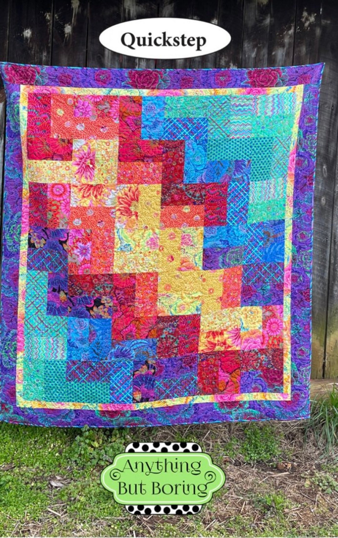 Quickstep-quilt Pattern-anything but Boring - Etsy