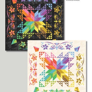 Inner Reflections Quilt Pattern by Material Girlfriends the Four Personalities in Quilting - Etsy