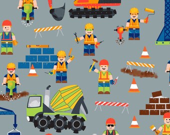 Construction fabric | Etsy