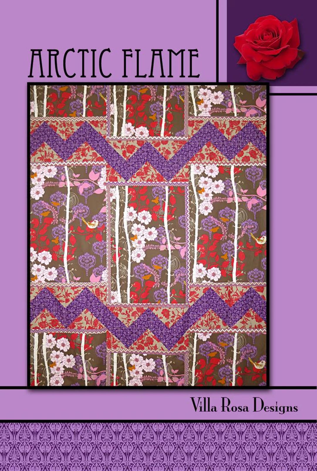 PDF Arctic Flame Quilt Pattern PDF Quilt Pattern-villa Rosa Instant ...