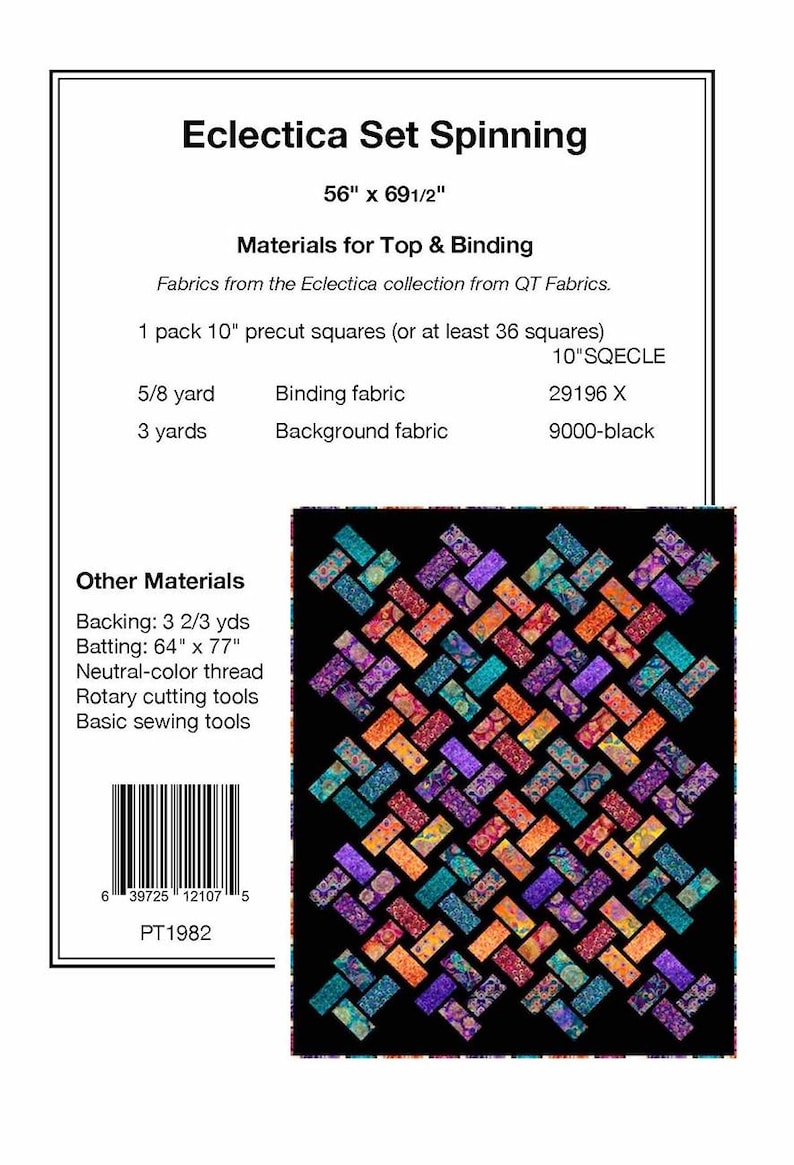 Eclectica Set Spinning Quilt Pattern PDF Quilt Pattern-pine Tree ...