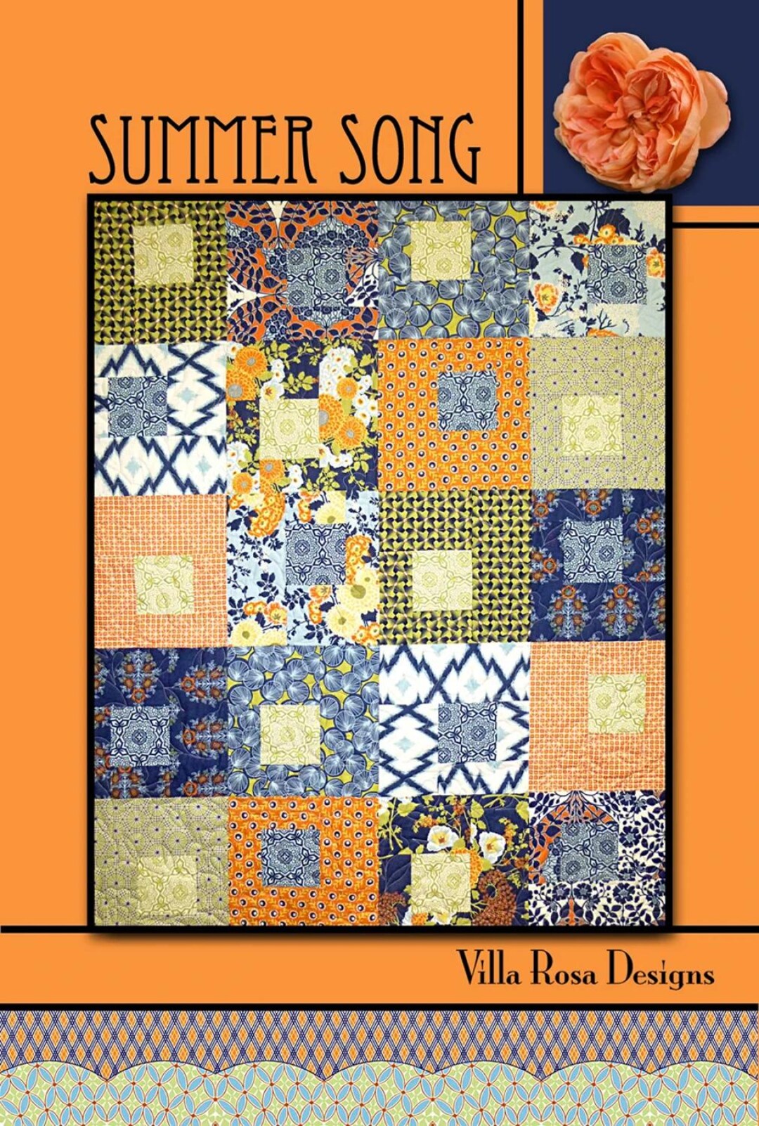 Summer Song Quilt Pattern: Patchwork Floral Design (PDF Pattern) - Etsy