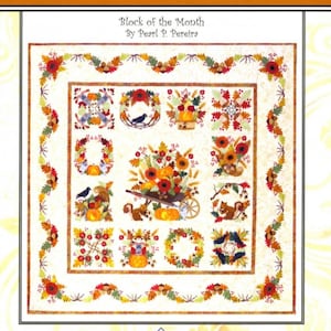 Baltimore Autumn Quilt Pattern-complete Set-p3 Designs-pearl Pererira ...