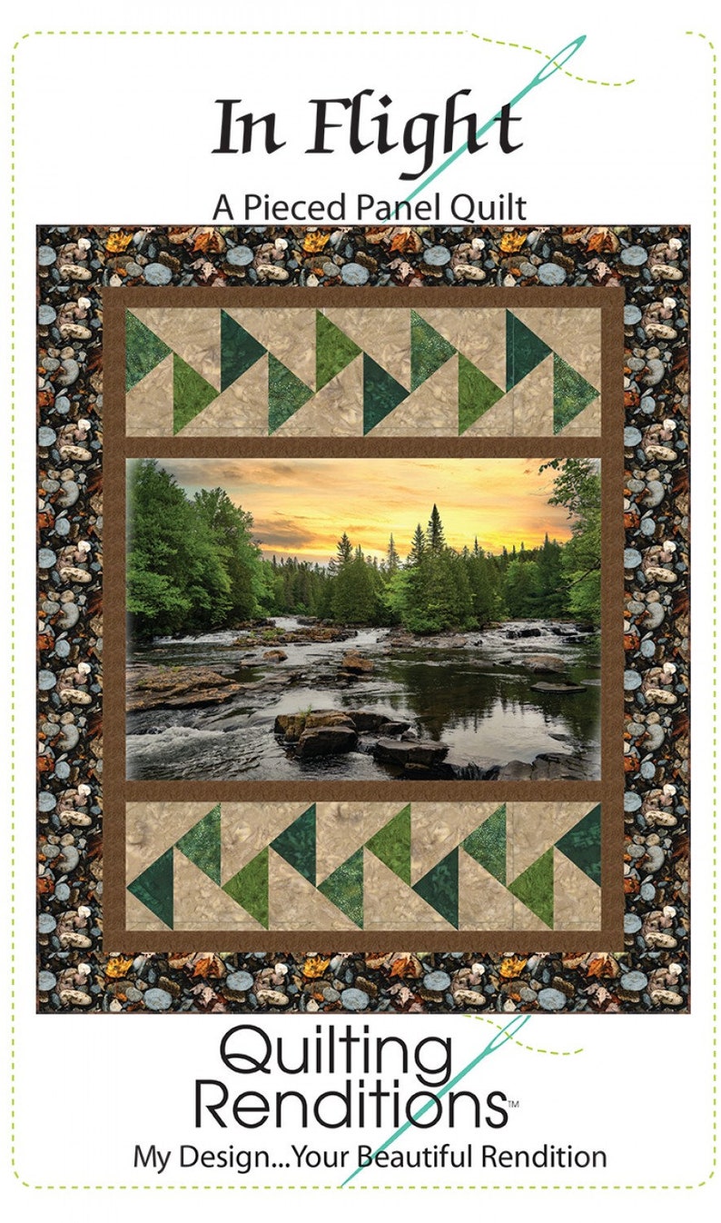 IN FLIGHT Quilt Pattern-quilting Renditions-panel Quilt Pattern - Etsy
