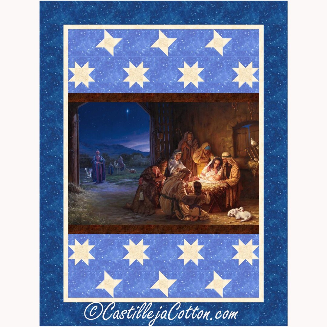 Starry Nativity Quilt Pattern PDF Quilt Pattern-diane Mcgregor ...