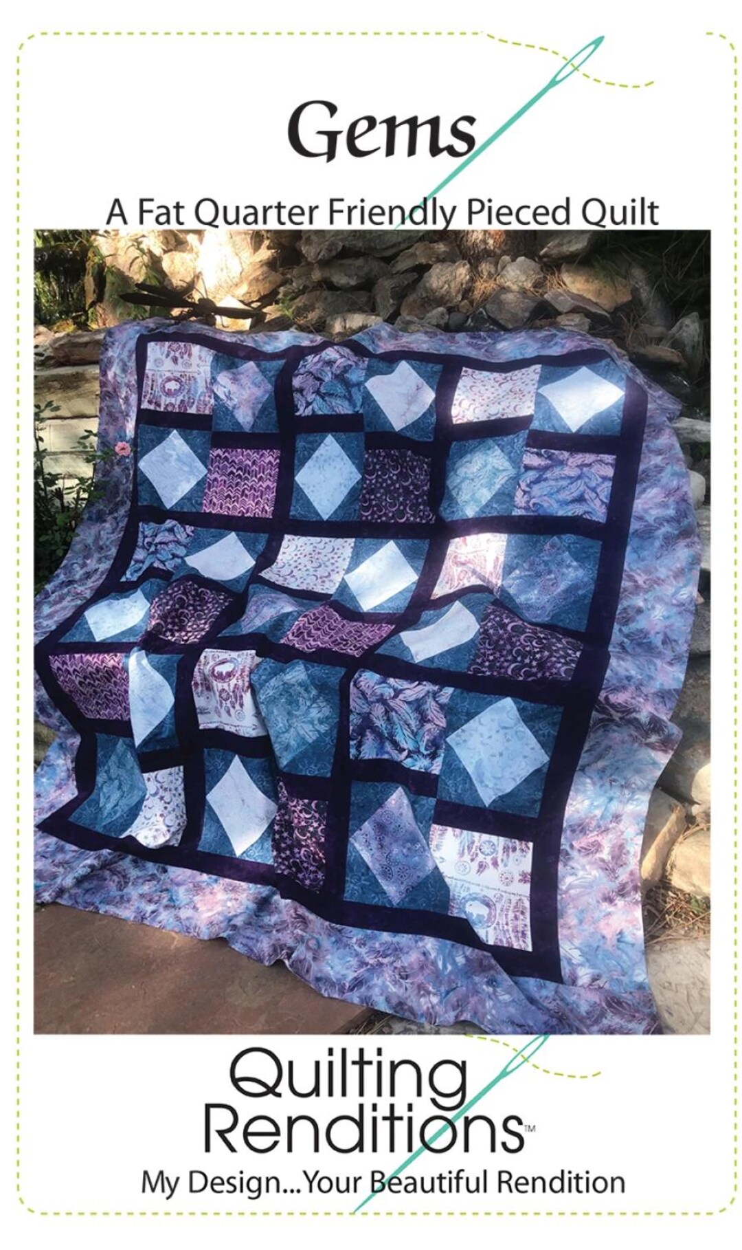 Gems Quilt Pattern: Fat Quarter Friendly Modern Quilt (PDF Download) - Etsy