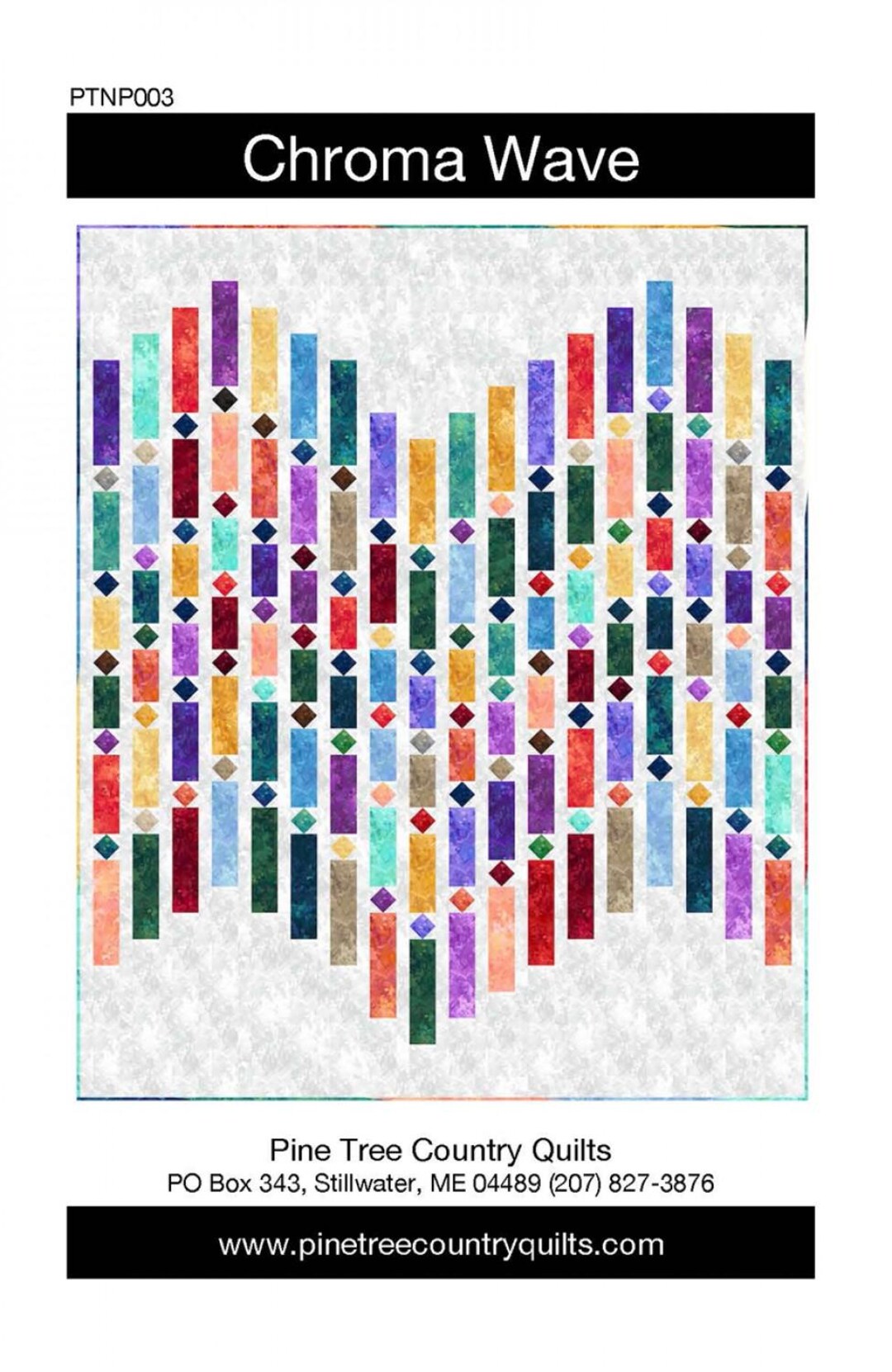 Chroma Wave Quilt Pattern PDF Quilt Pattern-pine Tree Country Quilts ...