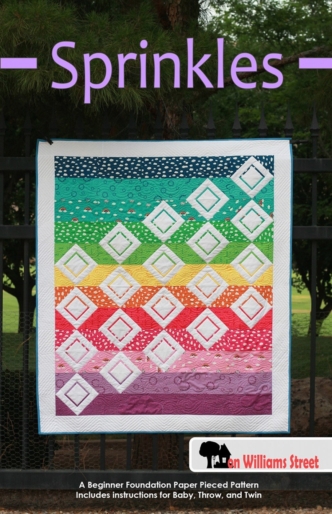 Sprinkles Quilt Pattern-on Williams Street-foundation Paper - Etsy