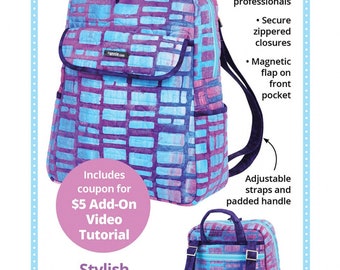 GOT YOUR BACK 2.1 Backpack Sewing Pattern, by Annie Sewing Pattern, Travel Backpack Sewing ...