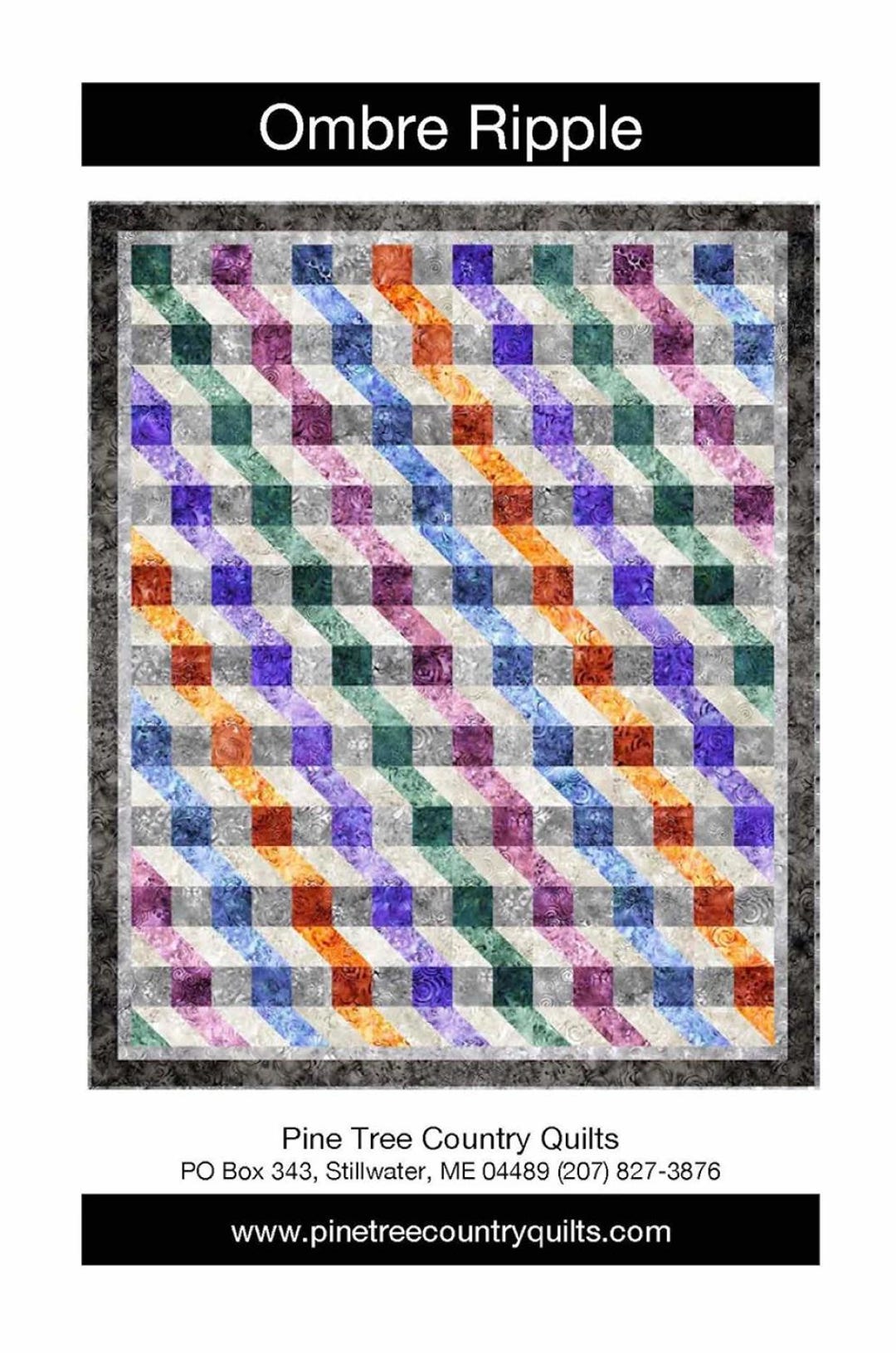 Ombre Ripple Quilt Pattern PDF Quilt Pattern-pine Tree Country Quilts-sandy Boobar-sue Harvey - Etsy