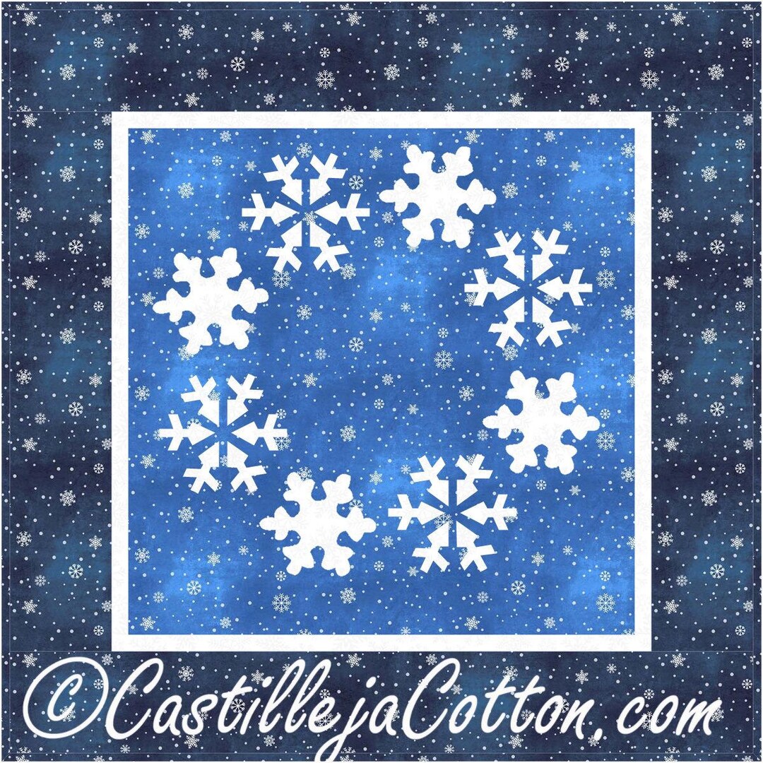 Circle of Snowflakes Quilt Pattern PDF Quilt Pattern-diane Mcgregor ...