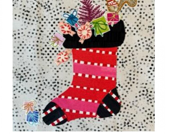 Whatevers 49 Stocking-collage Quilt Block Pattern-laura Heine ...