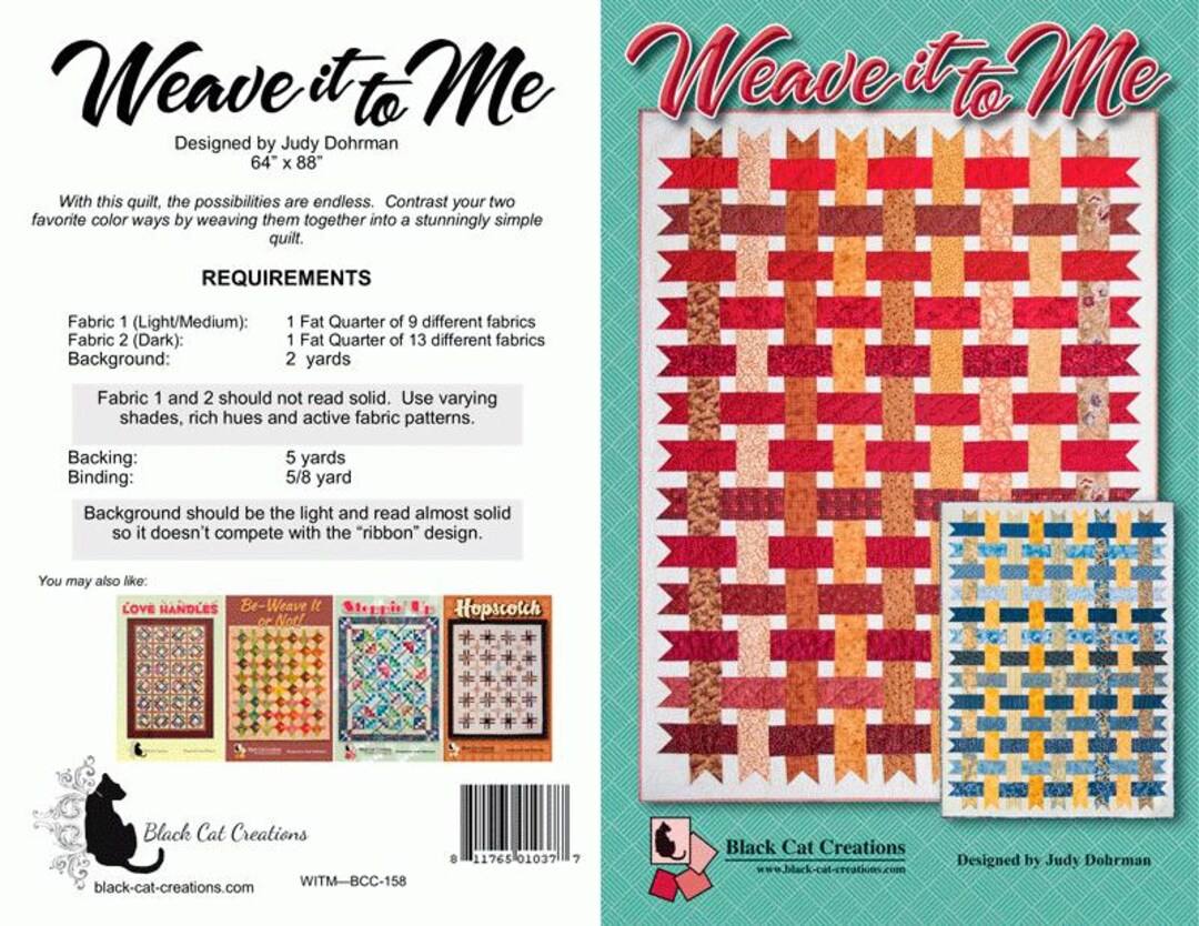 Weave It to Me Quilt Pattern PDF Quilt Pattern-pieced Quilt Pattern by ...