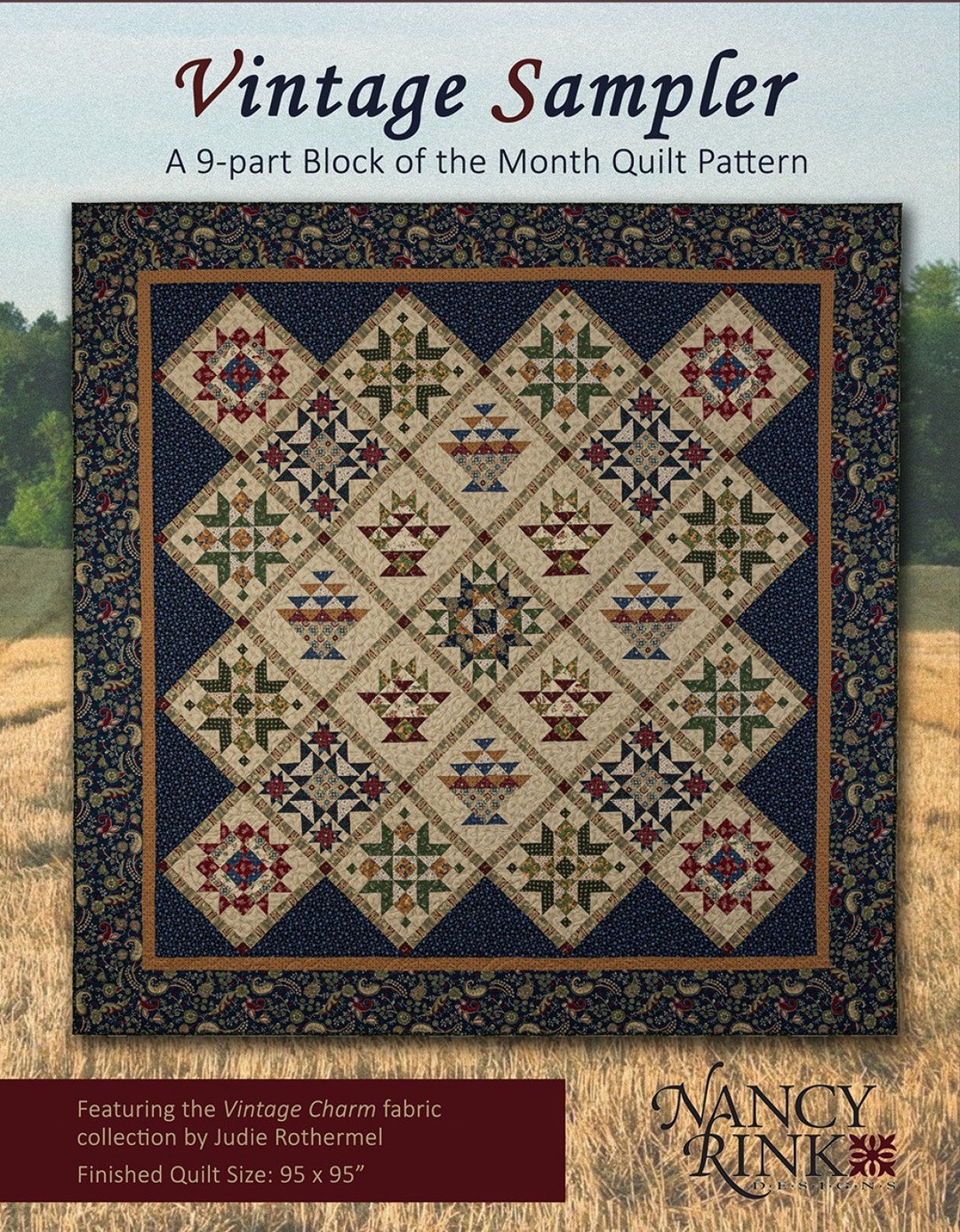 Vintage Sampler-quilt Pattern-nancy Rink-bom Quilt - Etsy