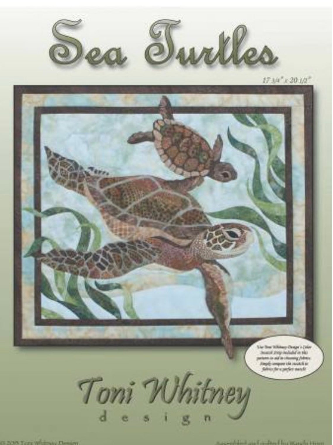 Sea Turtles Quilt Pattern-sea Turtle Appliqué Quilt - Etsy