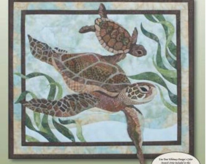 Sea Turtles Quilt Pattern-sea Turtle Appliqué Quilt Pattern-toni Whitney - Etsy