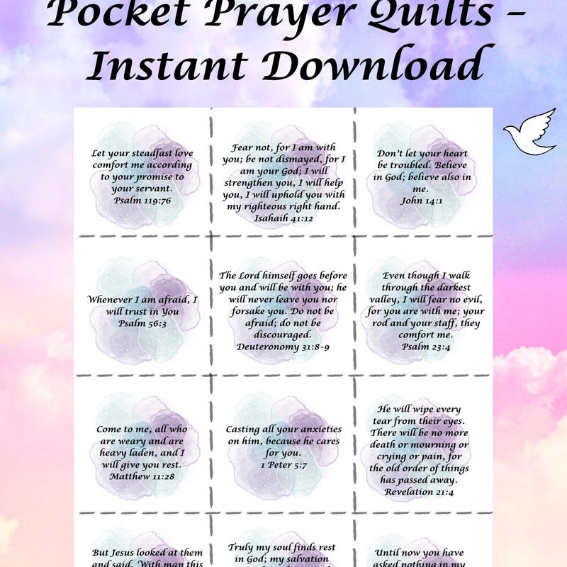 Pocket Prayer Verses - Etsy