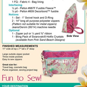 Maui Glam Bag Pattern by Pink Sand Beach Designs Nancy Green - Etsy